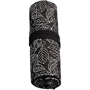 TWIKIK Colored Pencil Case for Men 24 Slots Set Carrying Case Organizer Travel Case Roll Up Canvas Pencil Wrap