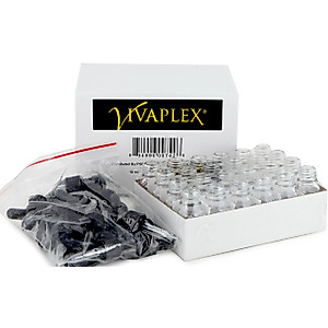 Vivaplex, 24, Clear, 10 ml (1/3 oz) Glass Bottles, with Glass Eye Droppers
