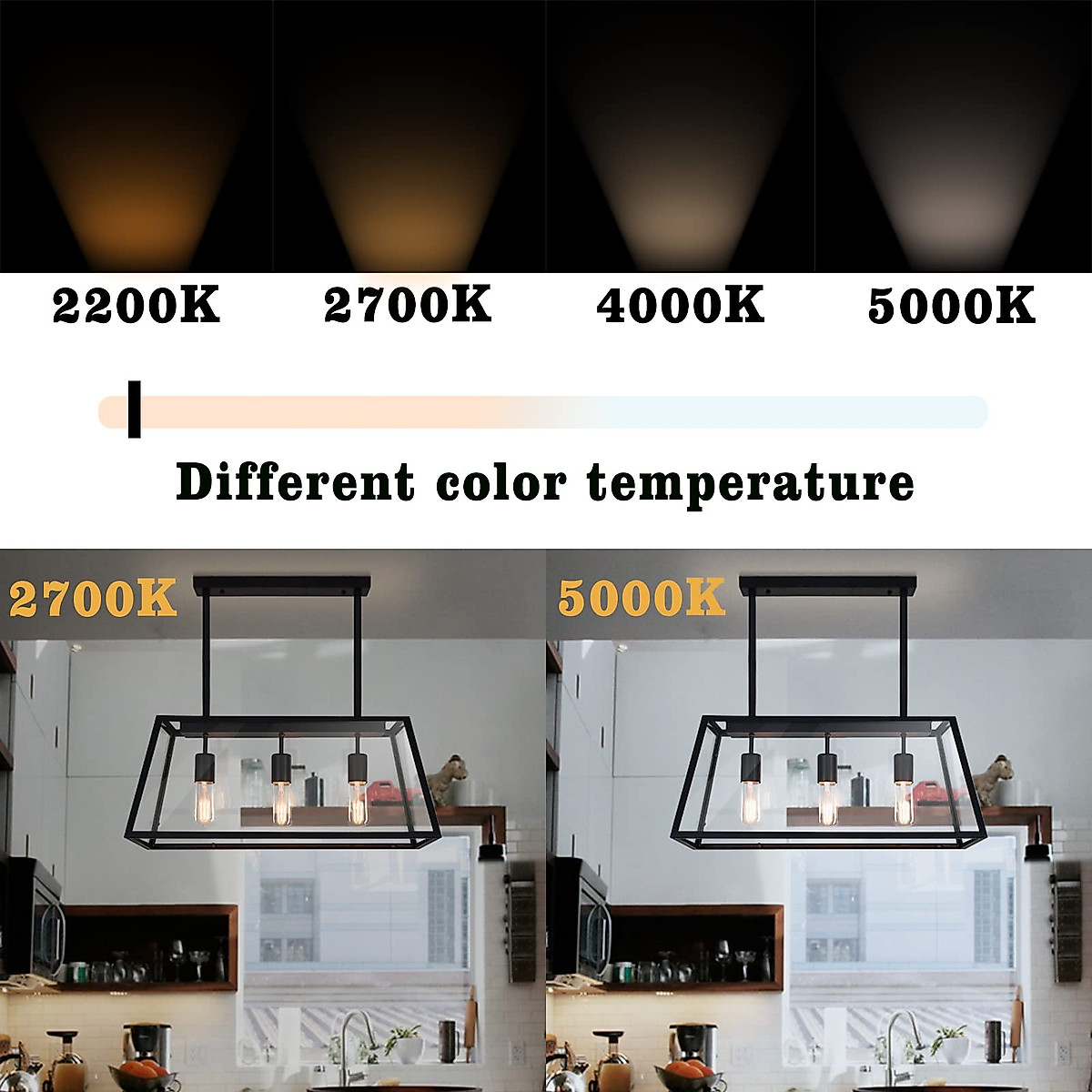 Yaoten T10 Dimmable Led Bulb, Frosted Led Light Bulb, 2W Equal to 25 Watt, 2700K Warm White Tubular Edison Bulb, E26 Base, for Cabinet, Displaying Cabinet, Pack of 3