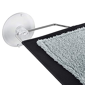 LIFIS Cat Window Perch Cat Hammock for Window 2 Layers Bed Up to 55lb Can Be Installed on Small Window Soft Mats Stable Metal Frames Kitty Sunny Seat (Double Layers, Grey) (Cat Face)