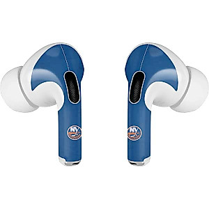 Skinit Decal Audio Skin Compatible with Apple AirPods Pro (2rd Gen, 2022) - Officially Licensed NHL New York Islanders Distressed Design
