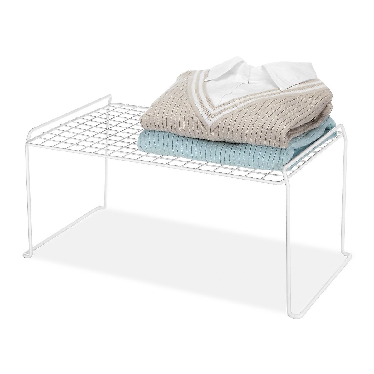 Whitmor Medium Stacking Helper Shelf White