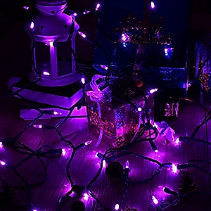 FUNPENY Halloween Christmas 50 LED Mini String Lights, 16FT Battery Operated 8 Modes Waterproof Fairy Lights, Halloween Decorations for Indoor Outdoor Garden