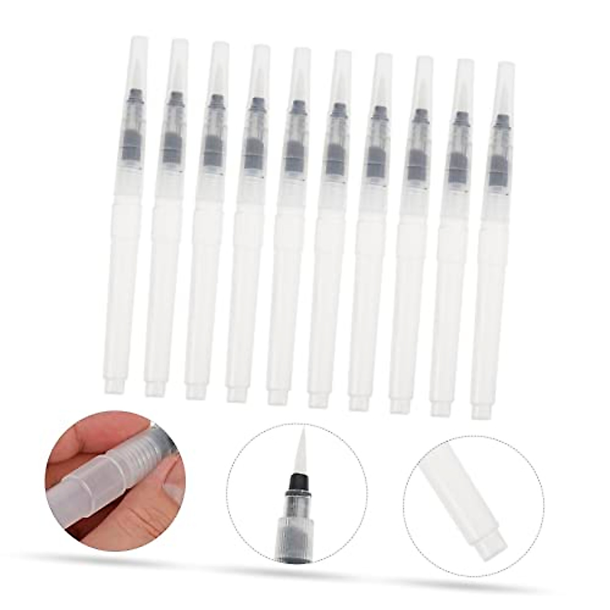 EXCEART 10pcs Travel Set Watercolor Paint Set Bulk Pencils Coloring Paint Pen Water Color Brush Oil Painting Set Flat Pen Writing Brush Water Brush Water Soluble Writing Pen Painting Brush
