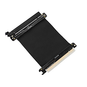 SinLoon PCI-E Express X16 Riser Extend Card PCIE 3.0 Cable Card Extension Port Adapter High Speed Riser Card Compatible with GTX RTX Series, Radeon Series Graphics Card (Balck 100mm)