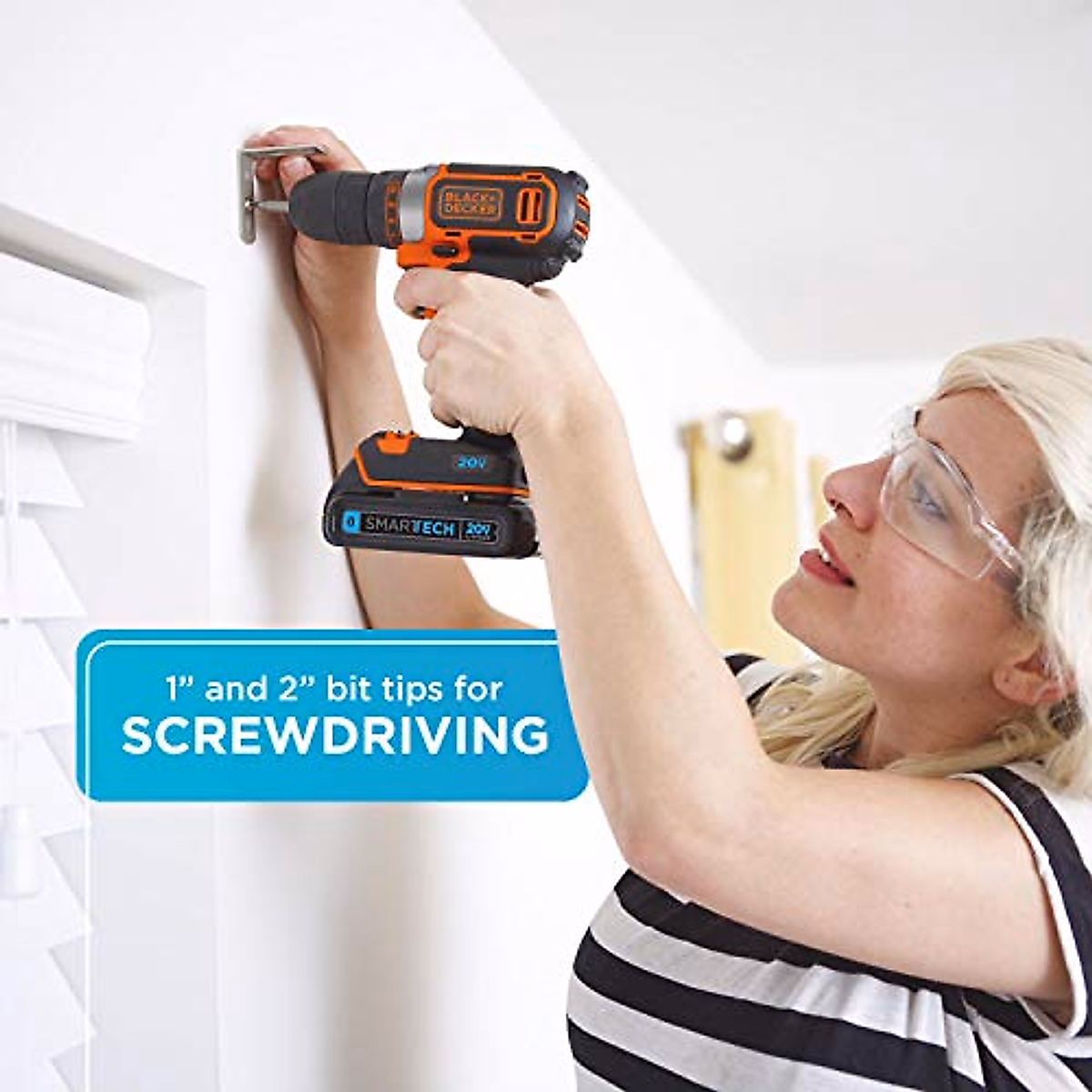 BLACK+DECKER Screwdriver Bit Set / Drill Bit Set, 109-Piece (BDA91109)