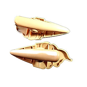 White Ice Cream Style Beach Towel Clips Jumbo Size for Beach Chair, Cruise Beach Patio, Pool Accessories for Chairs, Household Clip, Baby Stroller. by C&H Solutions