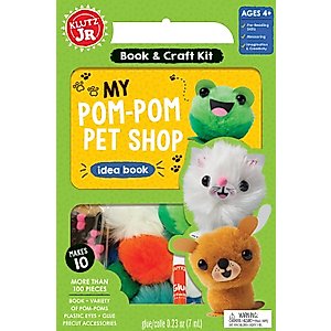 KLUTZ My Pom-Pom Pet Shop Craft Kit , Green Medium