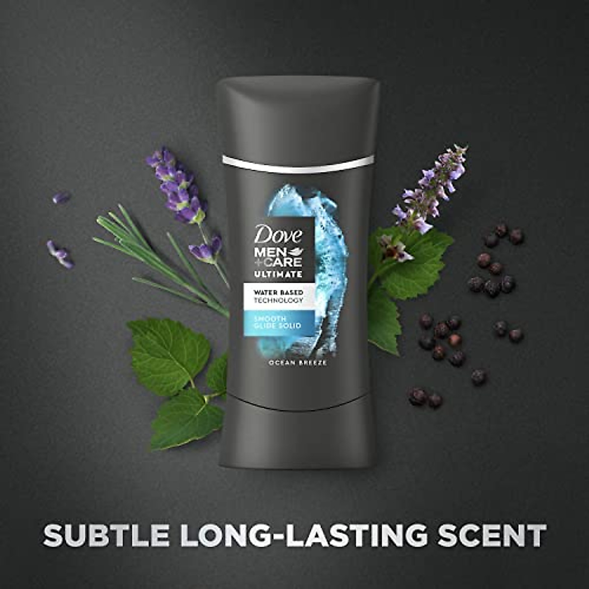 Dove Men+Care Antiperspirant hydrating, water-based deodorant Ocean Breeze our best non-irritant formula 2.6 Ounce (Pack of 2)