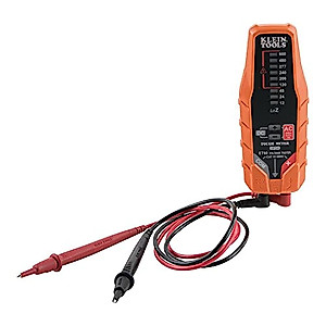 Klein Tools ET60 Voltage Tester, Tests AC and DC Voltage and Low Voltage, No Batteries Needed,Orange/Black