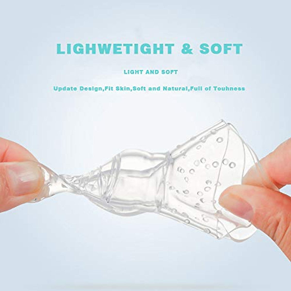 FJYQOP Nipple Shield, Premium Contact Nippleshield for Breastfeeding with Latch Difficulties or Flat Inverted Nipples, Clear