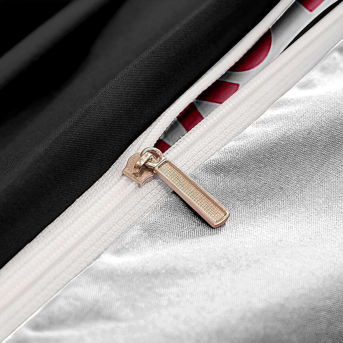 ZILOOK 3 Piece Bedding Set Printed Duvet Cover Set Printed Bed Comforter Cover Quilt Covers with Pillowcases for Your Own Bedroom Queen