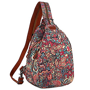 Women's Small Sling Crossbody bag Casual Backpack Purse for Outdoor Travel Hiking Backpack Colorful XB-17 (HS)