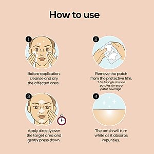 Hanhoo T-Zone Pore Patch, 4 Pore Patches and 4 Triangle Blemish Patches, Improves Look of Clogged Pores, Mattifies, Shrinks Pimples on T-Zone, Blackhead and Acne Treatment, Korean Skincare