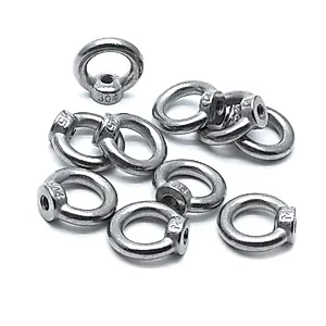 Sscon 10Pcs M5 Ring Shape Lifting Eye Nuts 304 Stainless Steel Threaded Nuts