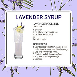 Monin - Lavender Syrup, Aromatic and Floral, Natural Flavors, Great for Cocktails, Lemonades, and Sodas, Non-GMO, Gluten-Free (750 ml)