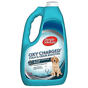 Simple Solution Oxy Charged Pet Stain and Odor Remover | Eliminates Pet Stains and Odors with 3X Cleaning Power | 1 Gallon