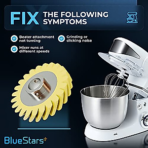 [LIFETIME WARRANTY] Ultra Durable W10112253 Mixer Worm Gear Replacement Part by BlueStars – Exact Fit For Whirlpool & KitchenAid Mixers - Replaces 4162897 4169830 AP4295669