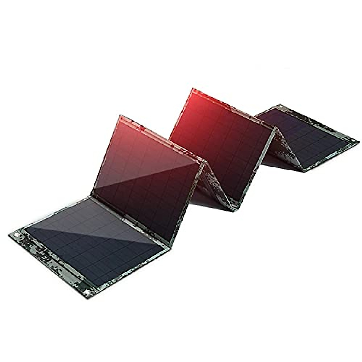 DSJ Foldable Monocrystalline Solar Panel - 150W Portable Solar Charger with Connector Kit & Alligato Clip for Charging Smartphone, Power Banks