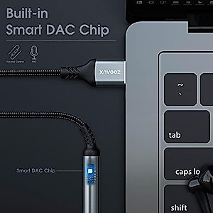 ZOOAUX USB to 3.5mm Jack Audio Adapter,External Sound Card USB-A to Audio Jack Adapter with Aux Stereo Converter Compatible with Headset,PC Windows,Laptop Mac,Desktops,Linux,PS4 PS5 and More (Grey)