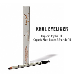Jillian Dempsey Khôl Eyeliner | Waterproof Eyeliner Pencil with Built-in Smudger | Long-Lasting Intense Color I Jet Black
