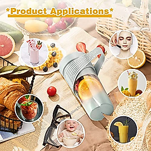 Portable blender for shakes and smoothies,Personal blender, 20000r/m, 16 oz Traveling Fruit Veggie Juicer Cup With 7 Blades, Portable Blender USB Rechargeable