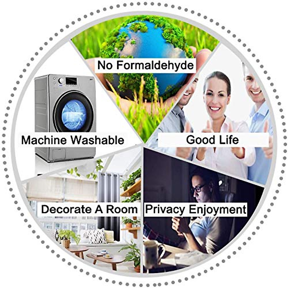 SimpleHome Ombre Room Darkening Curtains for Bedroom, Light Blocking Gradient Grey White to Coral Thermal Insulated Grommet Window Curtains/Drapes for Living Room,2 Panels, 52x84 inches Length