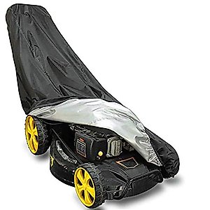 Ailelan Lawn Mower Cover, Waterproof Tractor Cover, Heavy Duty 420D Polyester Oxford, Durable, UV, cub Tractor Cover Cover for Your Rider Garden Tractor, 75" L x 26" W x 43" H