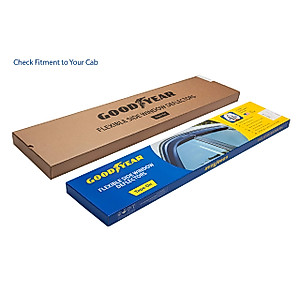 Goodyear Shatterproof Window Deflectors for Trucks Ford F250 F350 Super Duty 1999-2016 SuperCab, Tape-on Rain Guards, Window Visors, Vent Deflector, Vent Visor, Truck Accessories, 4 pcs- GY003196LP