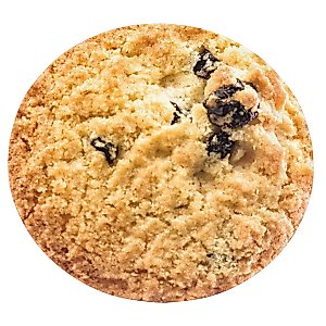 Touchish Raisin Cookies Funny Blanket Novelty Realistic Food Throws Soft Cozy Flannel Round for Nap, Home Decor, Party. Kids Child Gift 47x47 in for Small