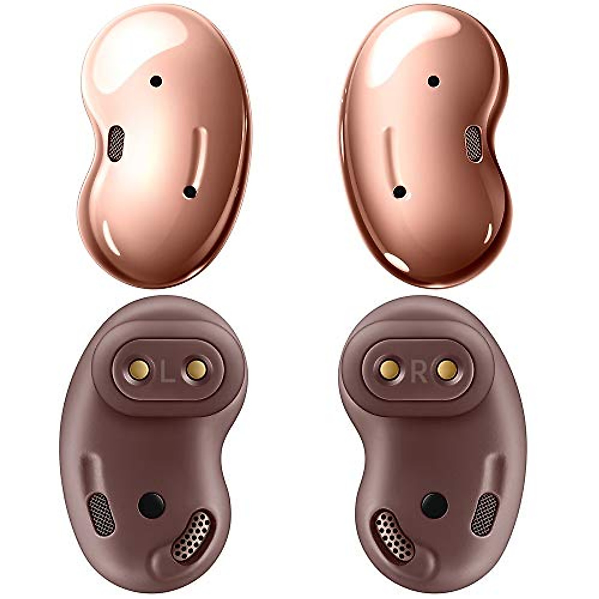 Samsung Galaxy Buds Live (ANC) Active Noise Cancelling TWS Open Type Wireless Bluetooth 5.0 Earbuds for iOS & Android, 12mm Drivers, International Model - SM-R180 (Mystic Bronze) Renewed