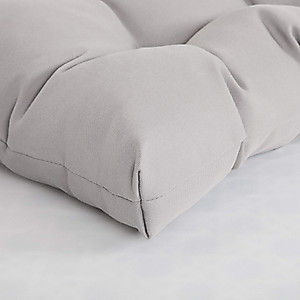 ARTPLAN Outdoor Bench Cushion for Patio Furniture,Tufted Patio Loveseat Cushion for Wooden Metal Wicker Bench Chair,48"X18"X4",Navy Blue