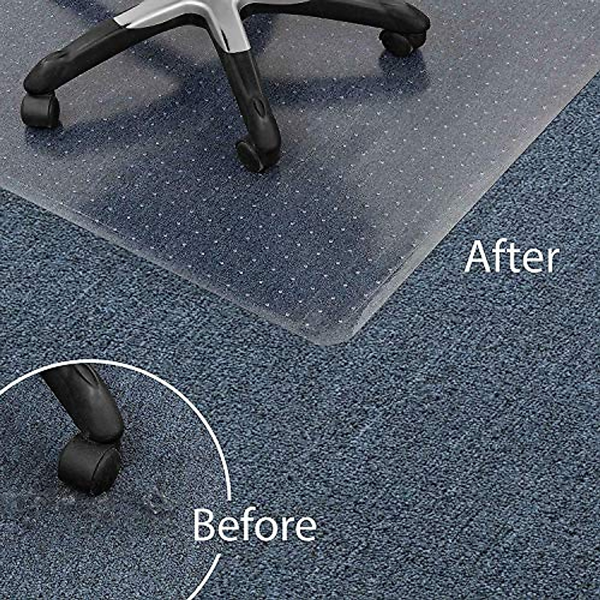 Carpet Chair Mats/Chair Mat for Carpets | Low/Medium Pile Computer Chair Floor Protector for Office and Home 36"x 48"x 0.08"/Not Suitable for high Pile Carpet