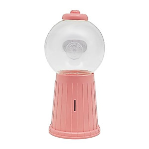 Candy Dispenser,Manual Mini Candy Machine Dispense,Freestanding Ball Bulk Vending Machine,Classic Bubble Capsule Toys Candy Dispenser,for Home,Retail Store,Amusement Park,Shopping Mall(Pink)