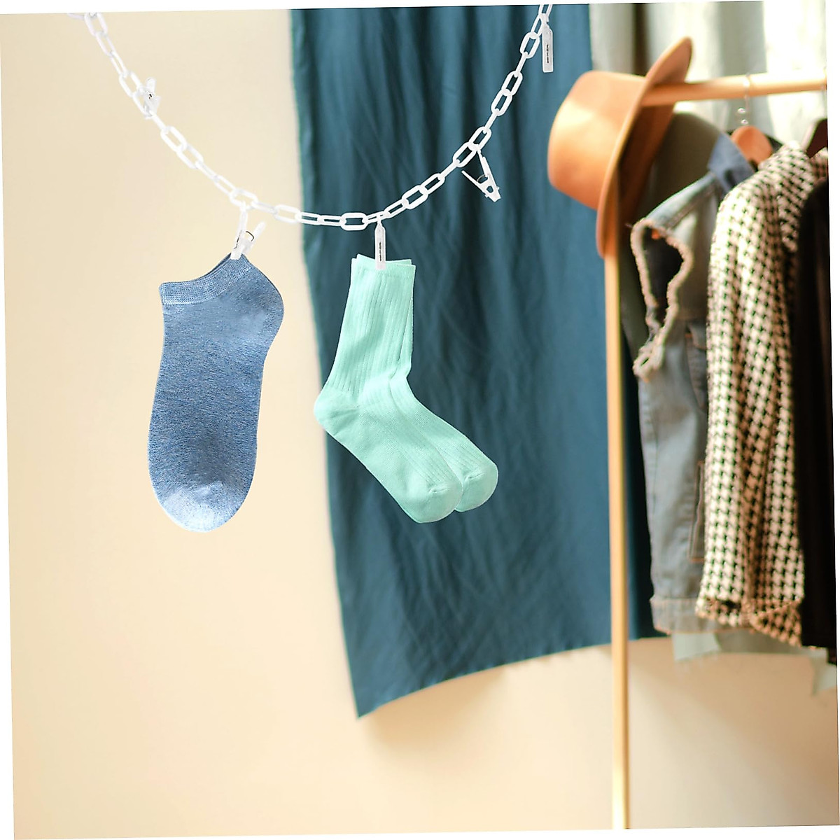 BESTOYARD 3 Sets Toy Storage Rack Kids Toys Chain Stuffed Animal Chain Holder Toys Organizer Storage Stuffed Animal Storage Plastic Animals Toy Chain Organizer Child Bracket White Hanging