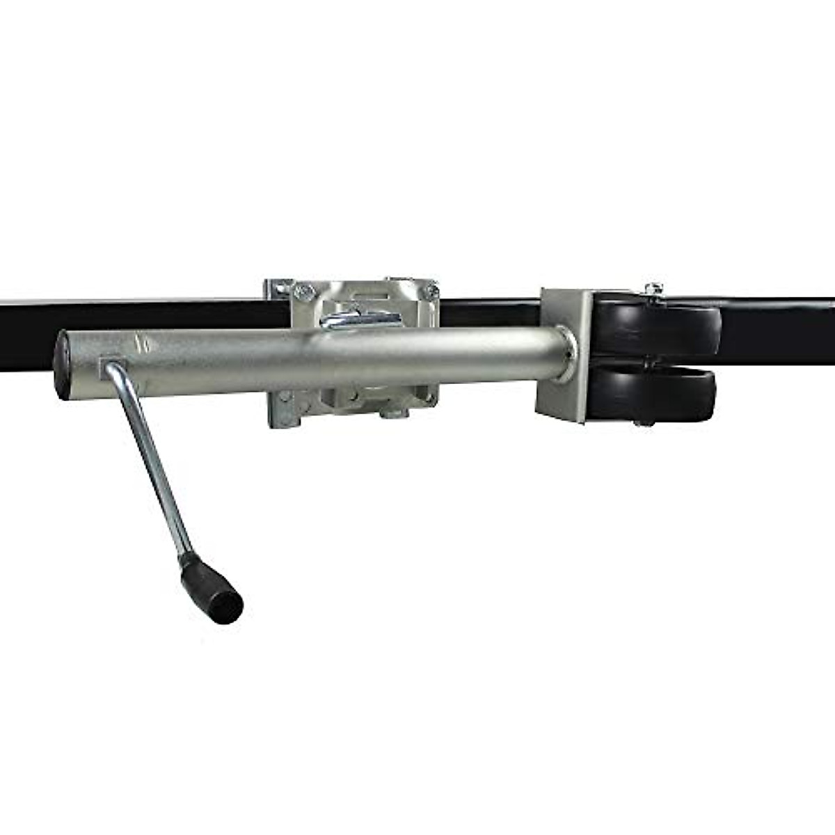 MaxxHaul 70149 Trailer Jack with Dual Wheels - 26-1/2" to 38" Lift Swing Back - 1500 lbs. Capacity , Grey