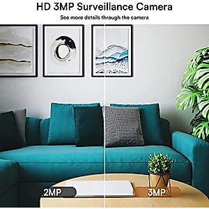 XVIM 2.4GHz WiFi Light Bulb Camera, 3MP Light Bulb Security Camera, Pan/Tilt Wireless Camera Indoor with Night Vision, Human Detection & Live Alerts, 2-Way Audio