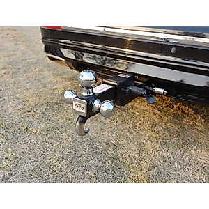 TOPTOW 64121 2-inch Receiver Trailer Hitch Extension Riser with 2-inch Rise/Drop, 2-inch Solid Shank, 10000lbs Capacity, Anti-Rattle Bolt