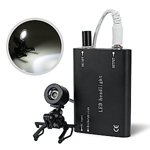CARESHINE Black LED Head Light Lamp for Dental Surgical Medical Binocular Loupe USA Shipping 2-5 Days Delivery