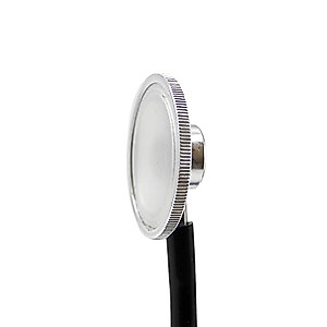 Dixie EMS Single Head Lightweight Stethoscope, Latex Free, for Doctors, Nurses, Students, Medical and Home Use - Black