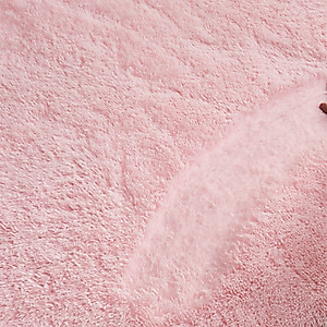 Arbosofe Area Rugs Shaggy Rugs Fluffy Carpets, 8x10 Feet Pink, Modern Plush Carpets for Living Room Bedroom for Kids Girls and Boys, Playroom, and Nursery Room Home Decor