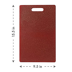 Dexas PolyFiber Flax Cutting & Serving Board, 9.5 x 15in, Azalea