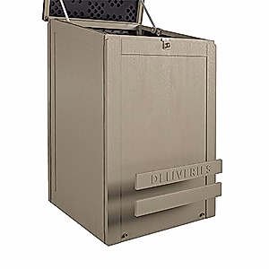 Cosco Outdoor LIving BoxGuard®, Large Lockable Package Delivery and Storage Box, 6.3 cubic feet, Tan