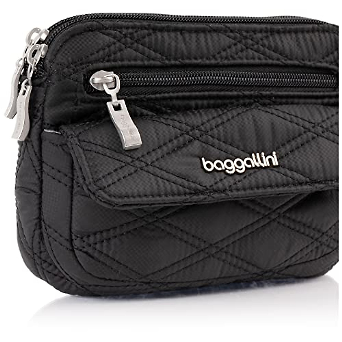 Baggallini Womens Modern Everywhere Mini, Black Quilt, One Size US