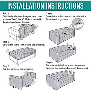 IMYOGI High Stretch Sofa Covers Thick Sofa Covers 1/2/3/4 Seater L Shape Sofa Protector Velvet Easy Fit Elastic Fabric Stretch Couch Slipcover-4 Seater+4 Seater-Lake Blue