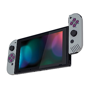 eXtremeRate DIY Replacement Shell Button for Nintendo Switch & Switch OLED, Classic 1989 GB DMG-01 Style Soft Touch Housing with ABXY Direction Button for Joycon Controller- Console Shell NOT Included