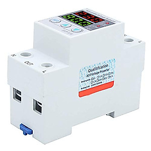 SVP‑916 100‑130VAC Adjustable Over and Under Voltage Protector Plastic Delay Reset Protector Voltage Protective Device(40A)