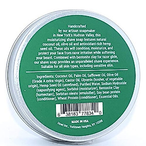 Taconic Shave Barbershop Quality Shaving Soap for Men & Women with Anti-Oxidant Rich Oils – Moisturizing Shaving Soap for All Skin Types (Eucalyptus)
