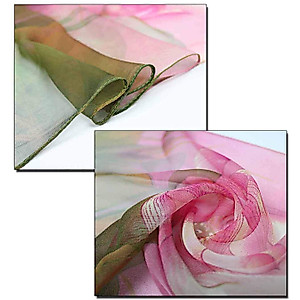 Acotavie Scarfs for Women Lightweight Fashion Scarves Print Floral Pattern Scarf Shawl Wraps (W01)