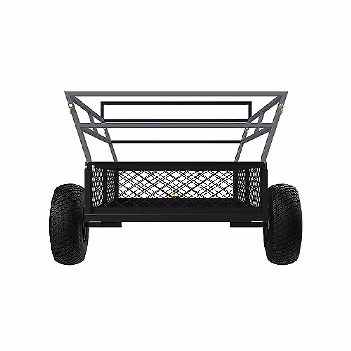 Gorilla Rugged Outdoor ATV Trailer with 1400 Pound Capacity, Removable Sides, and 3-in-1 Tailgate for Hauling Large Loads, Black